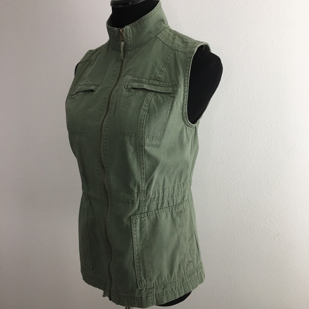 Long Utility Vest Jacket - Gem